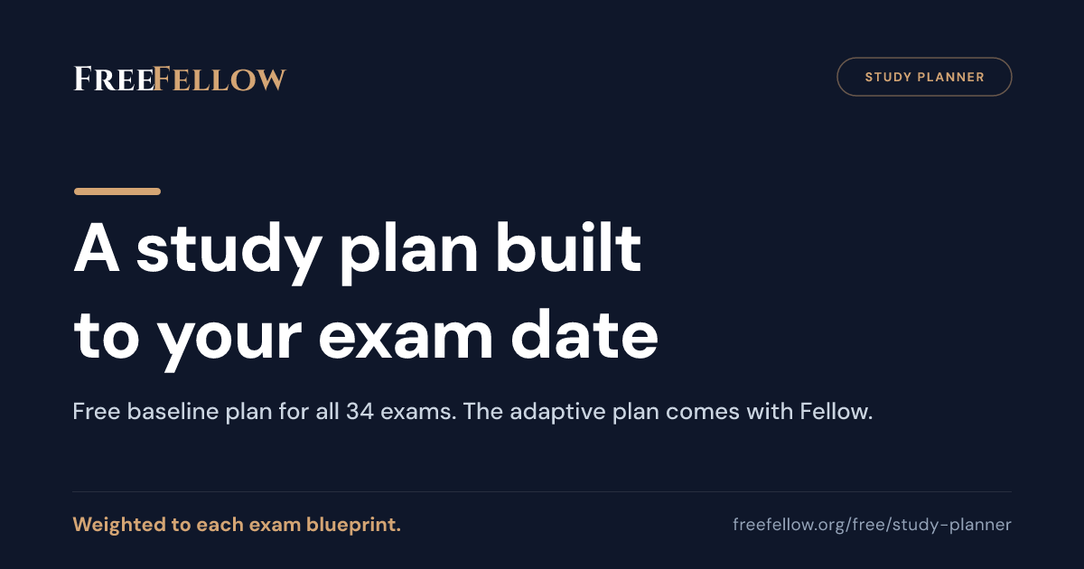 Free Personalized Study Planner for Every Finance Exam (2026) | FreeFellow